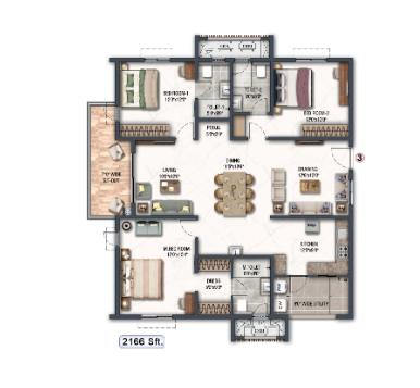 Aparna Moonstone - 3 & 4 BHK Apartments in Gopanapalli, Hyderabad