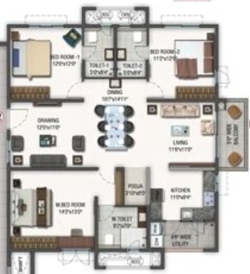 Aparna Zenon - 1,2 & 3 BHK Apartments in Nanakaramguda, Hyderabad