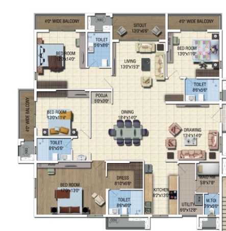 Sattva Magnus - 2,3 & 4 BHK Apartments in Jubilee Hills, Hyderabad